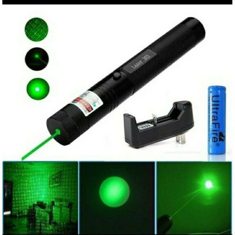 Laser Green Pointer With Lazer Starry Head Rechargeable Battery Laser ...
