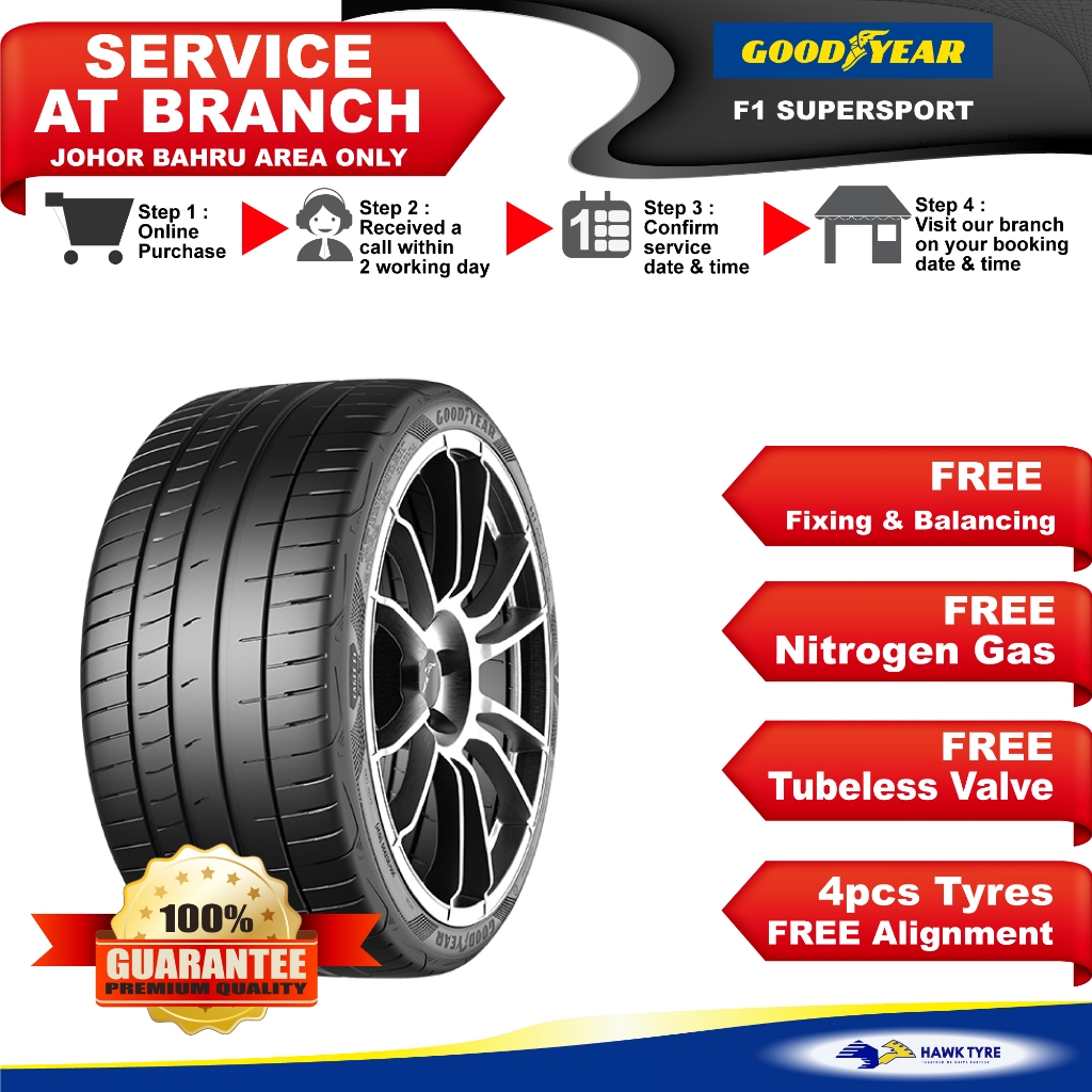 BUY 2 FREE 2 Goodyear Tyres Eagle F1 Supersport year 2022 225/40R18 225/45R18 | Shopee Malaysia
