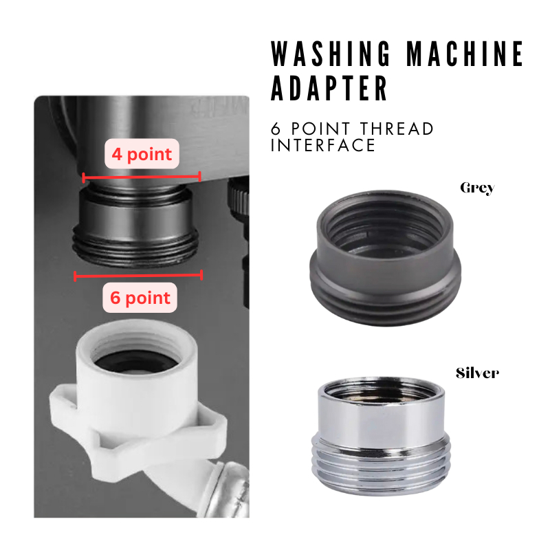 BATHKITCHZ 6 points Washing Machine Converter Adapter Washing Machine ...