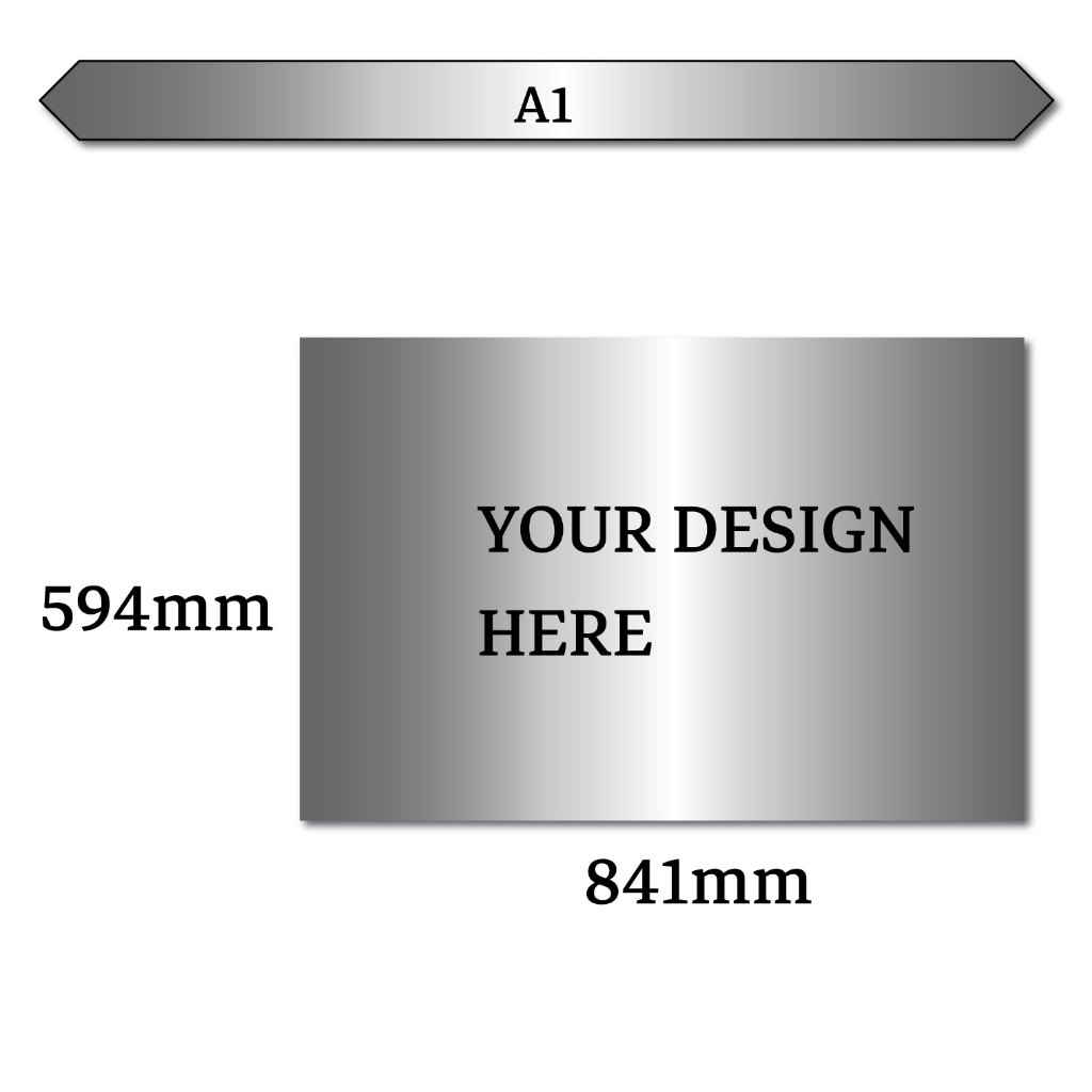 Stainless Steel Business Company Signboard UV Print Papan Tanda Besi ...