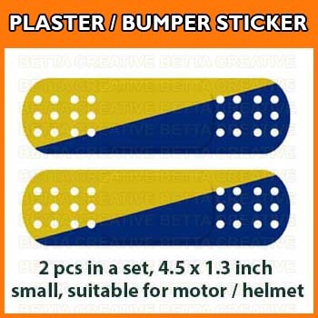 Plaster Sticker / Bumper Sticker - Perlis Flag [ Hide Your Scratch ...