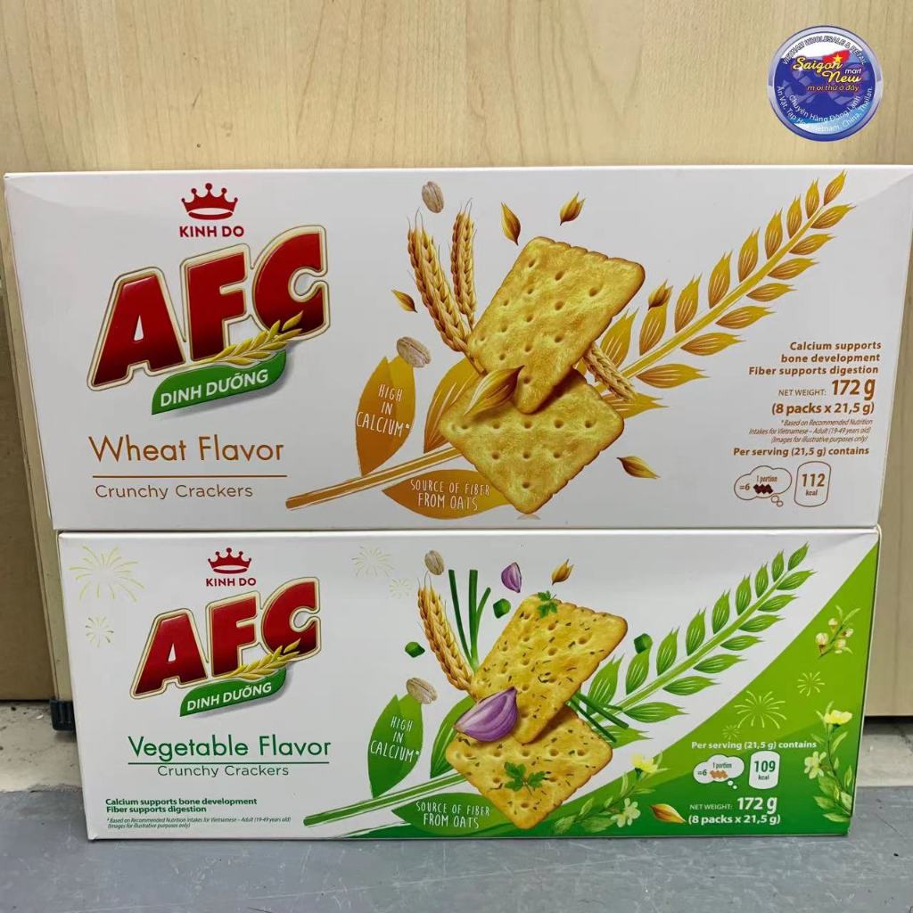 AFC Vi Rau Banh Cracker - Vegetable Flavor Crunchy Crackers 200g ...
