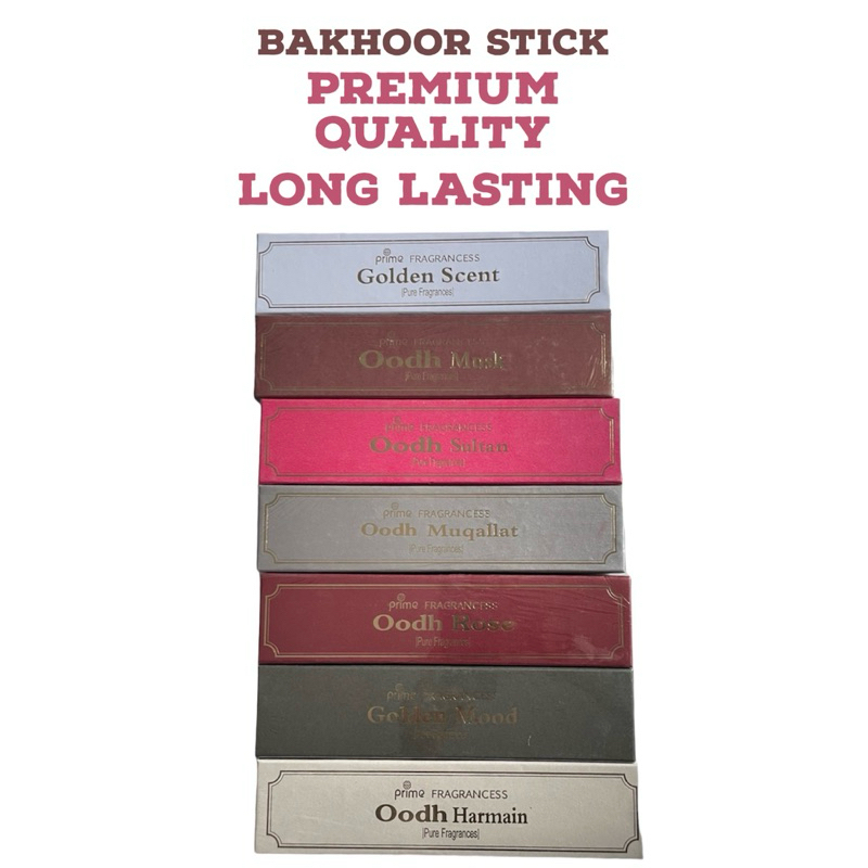 Prime Bakhoor Incense Stick /Oudh Rose/Oudh Sultan/Oudh Muqallat/Oudh ...