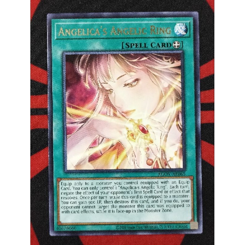 YUGIOH KONAMI AGOV-AE065 Angelica's Angelic Ring (Rare) | Shopee Malaysia