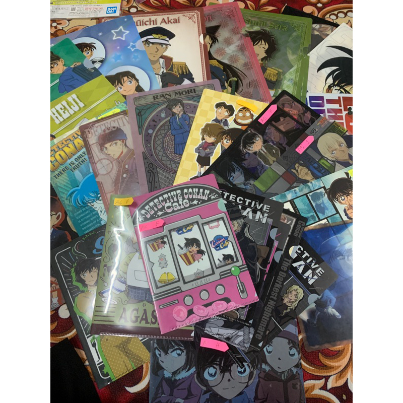 File A4 A6 dan A5 underlay poster Detective Conan Genuine super Mini ...