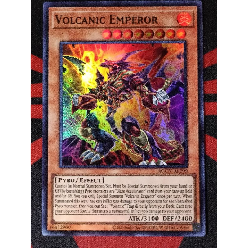 YUGIOH KONAMI AGOV-AE099 Volcanic Emperor (Ultra Rare) | Shopee Malaysia