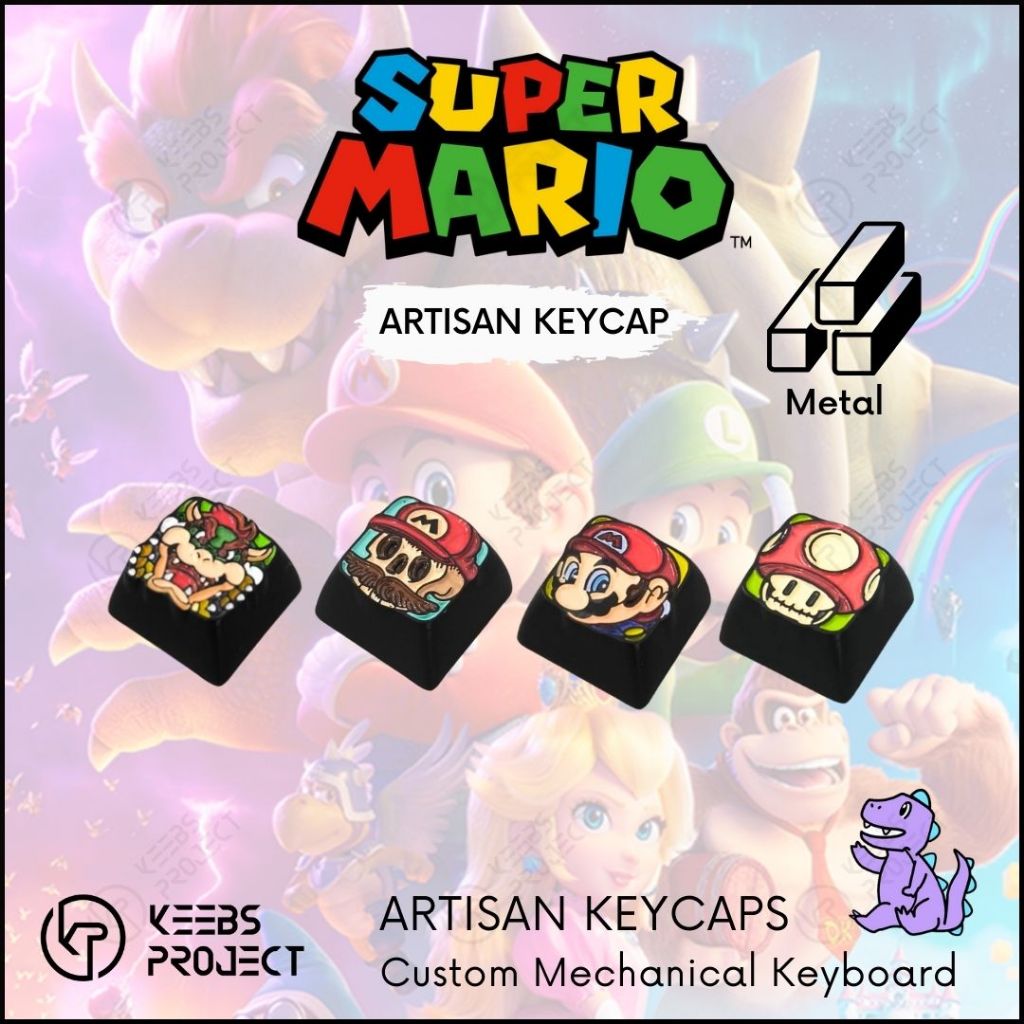 [Ready Stock] Artisan Keycaps- Mario Series Cartoon | Custom Made ...