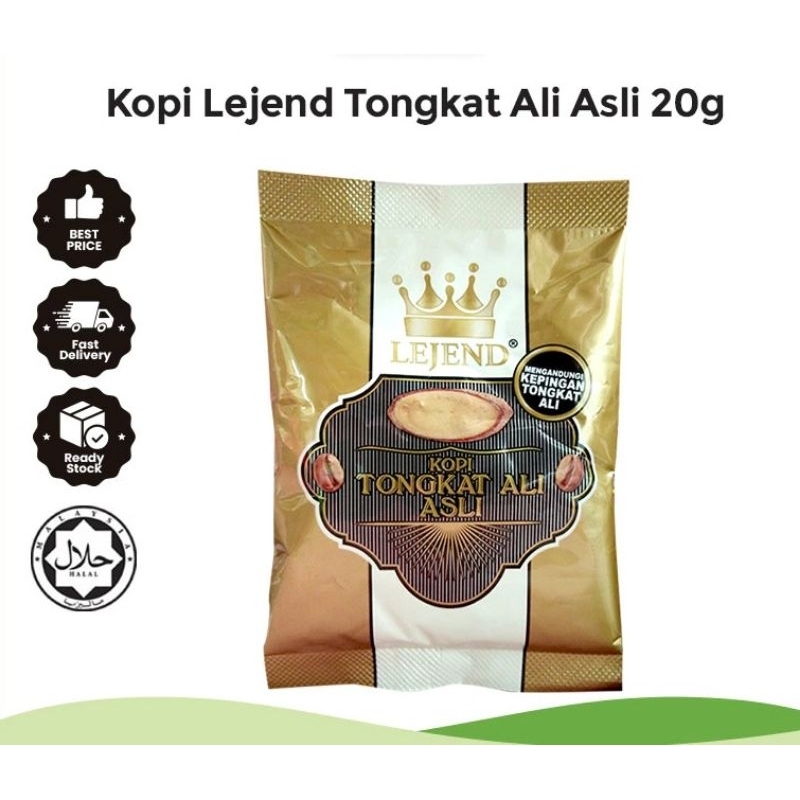 KOPI LEJEND Tongkat Ali 20g [Instant coffee] | Shopee Malaysia