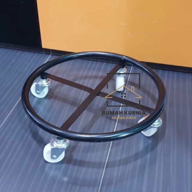 Berkualiti tinggi tugas berat 4 Roda besi Gas tangki Roller/logam Gas ...