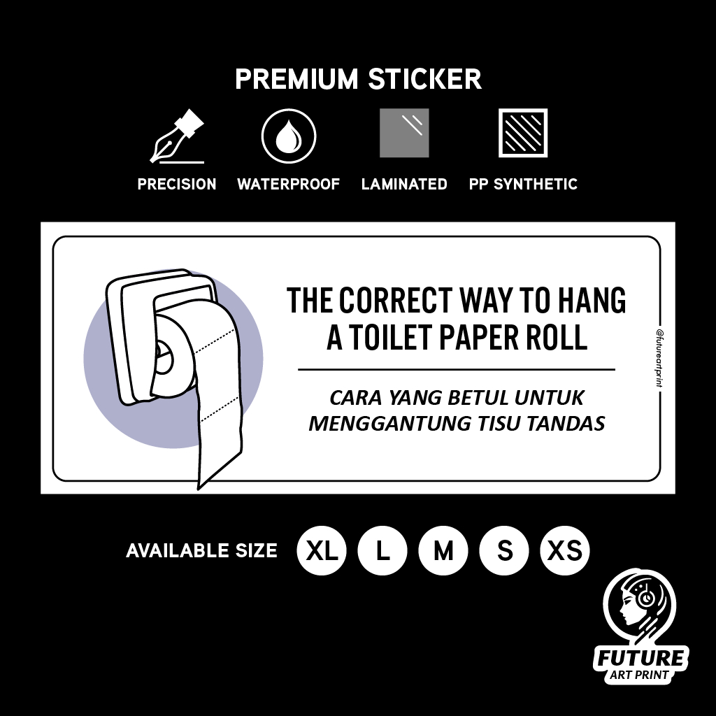 The Correct Way to Hang Toilet Paper Roll. Cara Betul Gantung Tisu ...