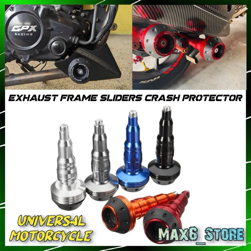 Universal Anti Crash Caps CNC Collision Falling Protectors Motorcycle ...