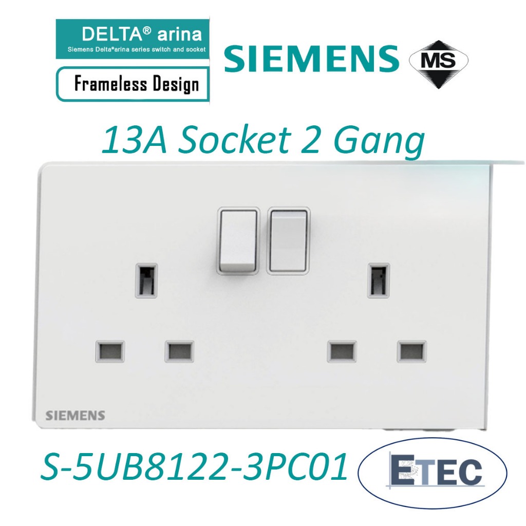 SIEMENS DELTA® ARINA Series Switches Frameless Design - Premium Quality ...