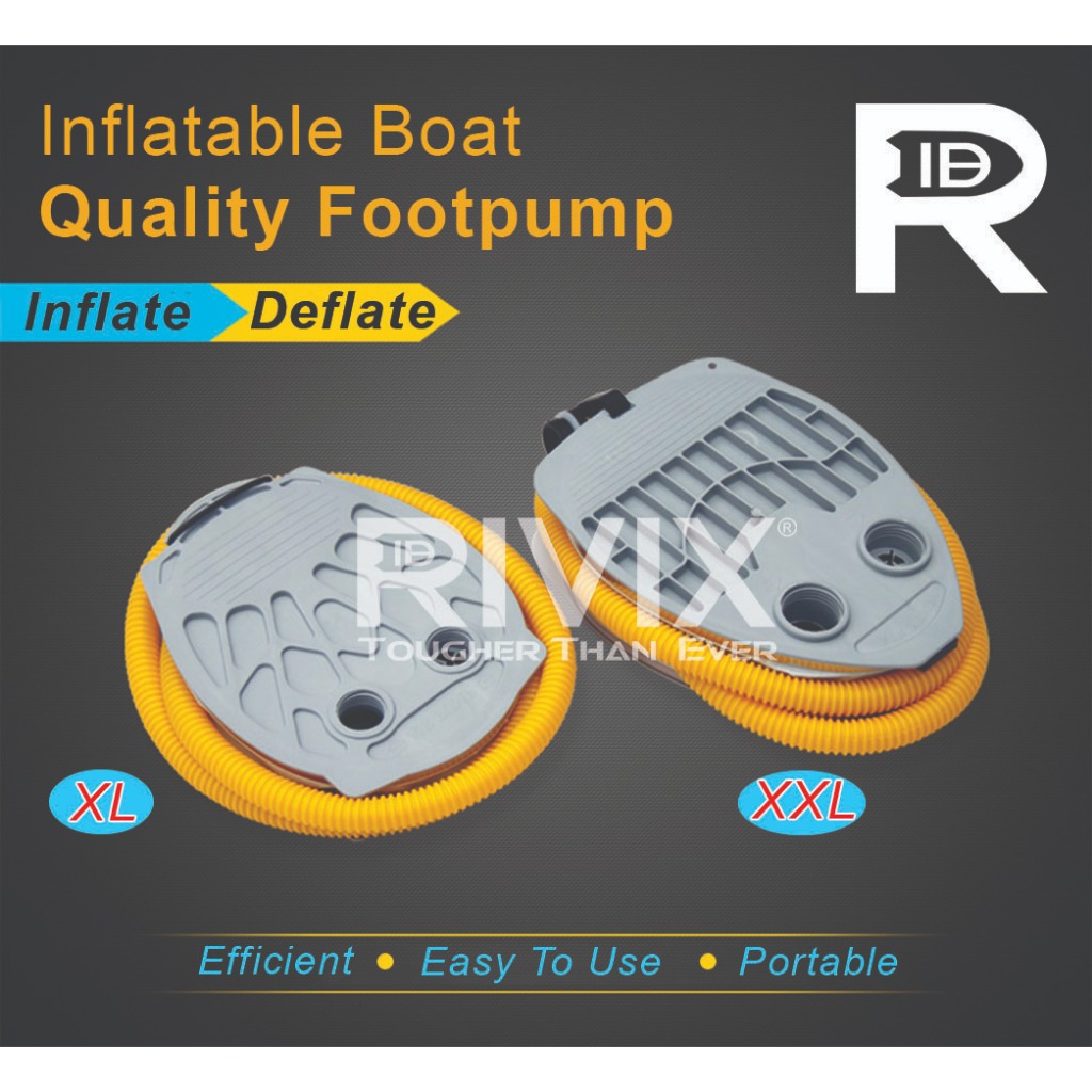 Pam Kaki Bot Angin Dinghy Pump, Air Foot Pump, Portable Bellows Foot ...