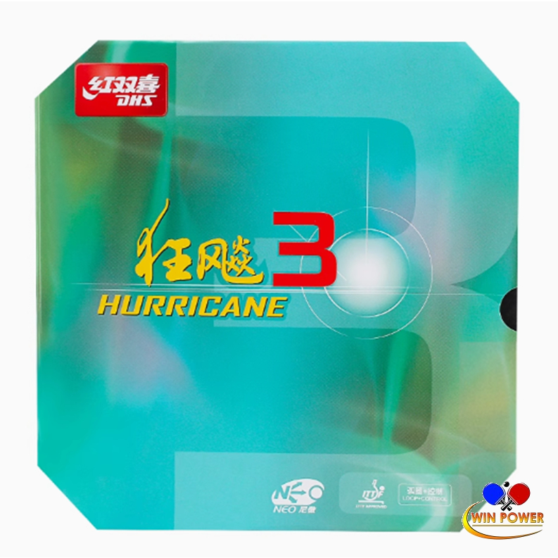 DHS original Hurricane 3 table tennis rubber Sticky-Elastic pips in ...