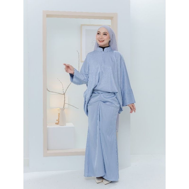 Dayang Suit Material Jacquard Satin | Shopee Malaysia