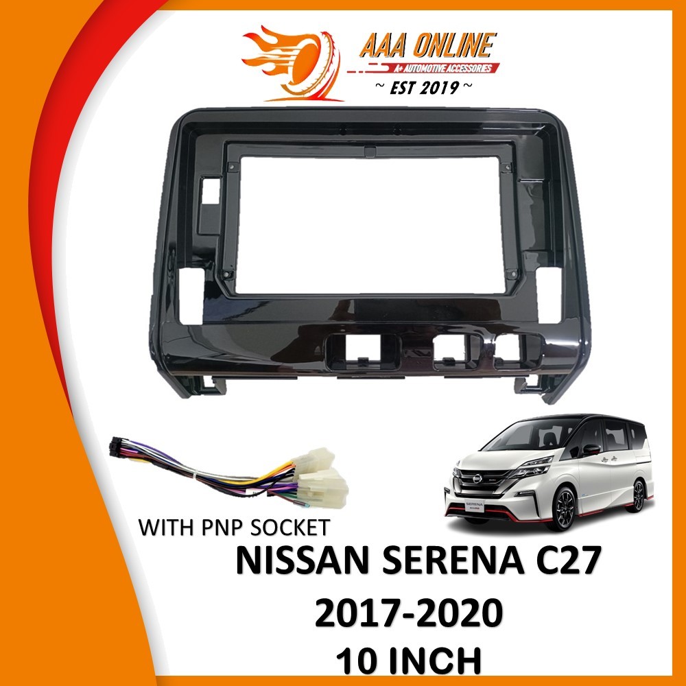 Android Player Casing NISSAN SERENA C27 10'' 2017-2020-BLACK WITH ...