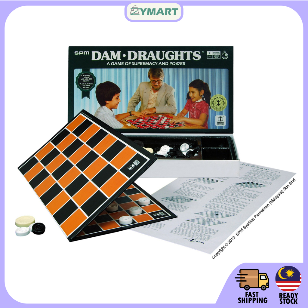 SPM Games Dam Draughts Standard Board games SPM51 | Dam & Draughts ...