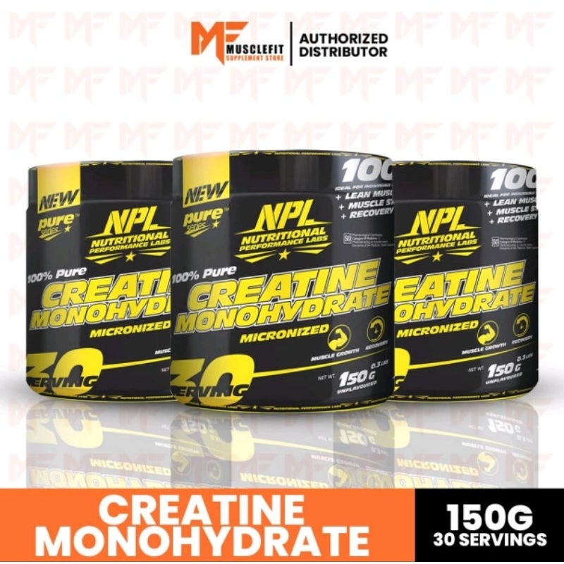 NPL 100% Micronized Creatine Monohydrate Unflavored powder 150 g ( 30 ...