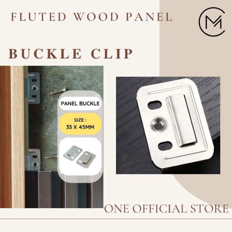 【Ready Stock】5pcs Buckle Clip for Fluted Wood Panel - Use on Ceiling ...
