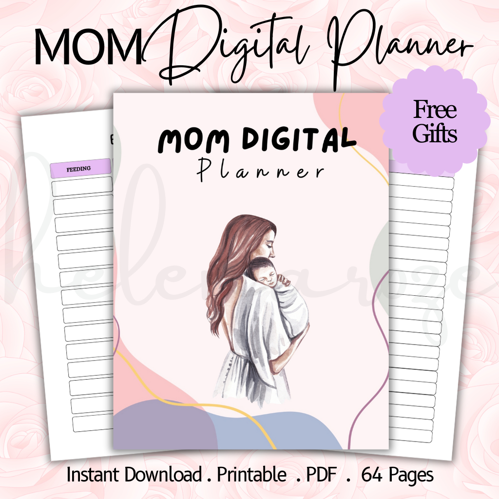 Mom's Planner Printable PDF, Mom Digital Planner, Pregnancy Planner ...