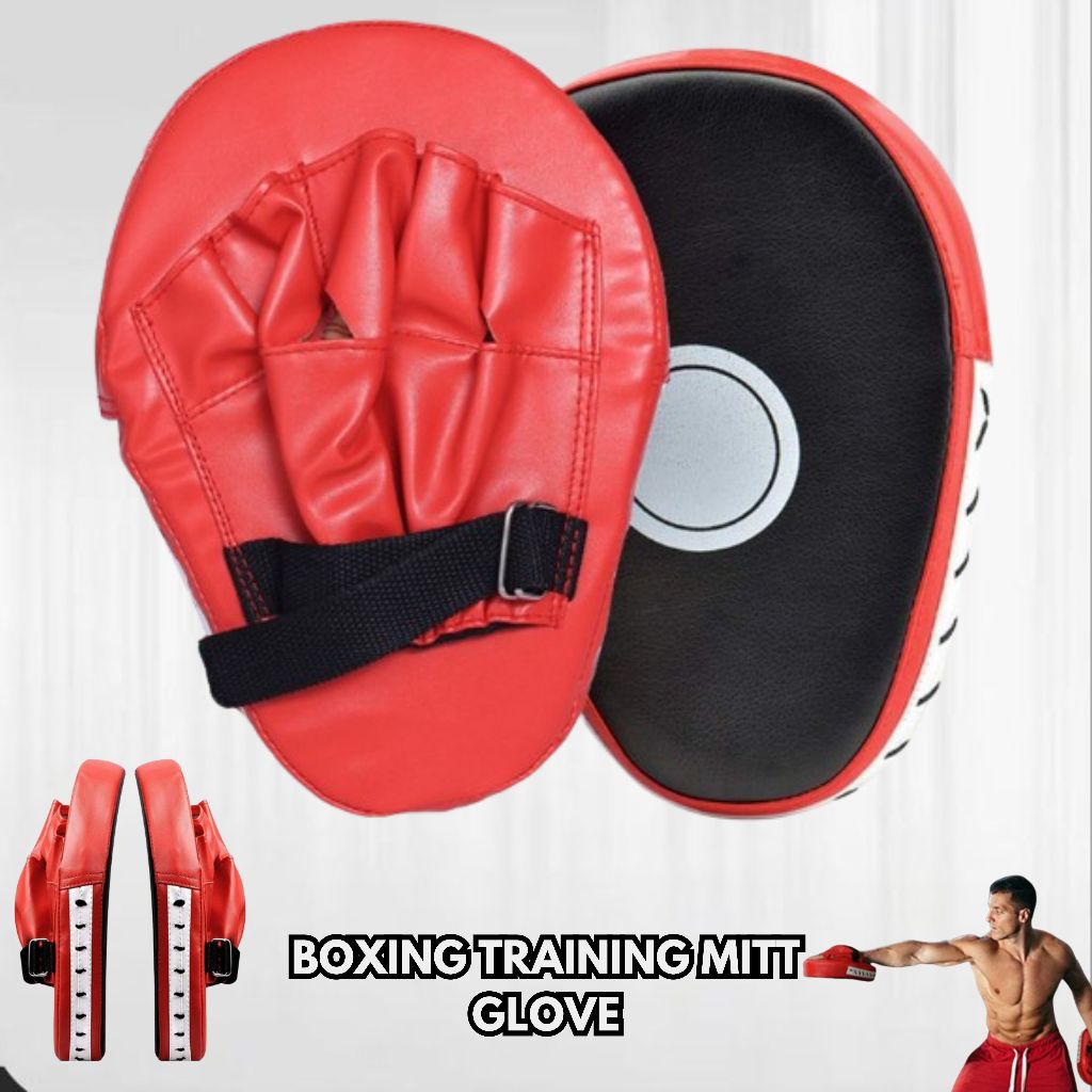 Boxing Training Mitt Glove Hand Target Muay Thai Kick MMA Focus Punch ...
