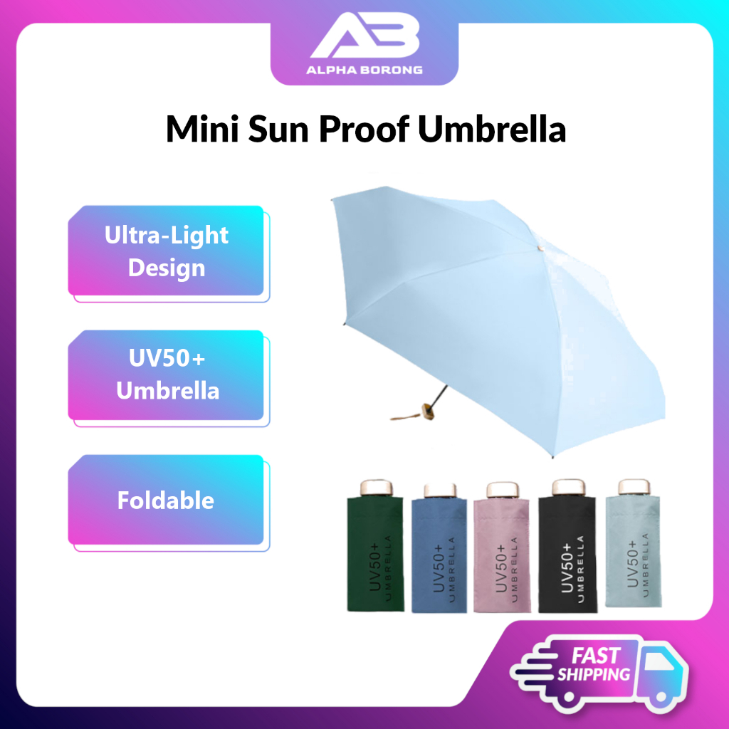 UV Protection Mini Pocket Umbrella Portable Lightweight Backpack Travel ...