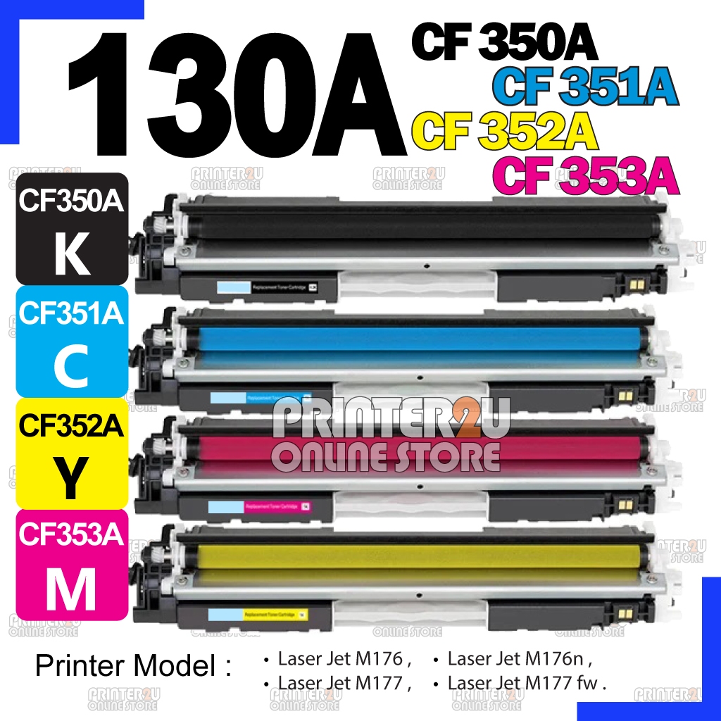 Compatible to CF350A 130A CF 350A HP 130A Color LaserJet Pro M176 M176n ...