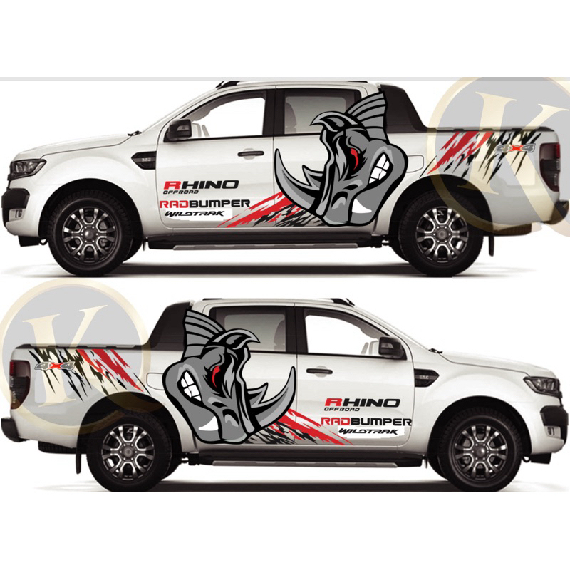 [4X4Series]K502# RHINO 4X4 Truck High Quality Body Vinyl Stickers ...