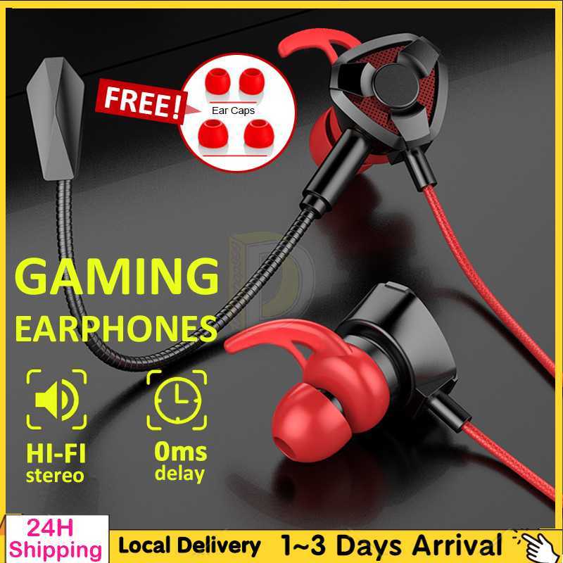 Bluetooth Earphone G9 PUBG Gaming Double Stereo Bass Noise Cancellation ...