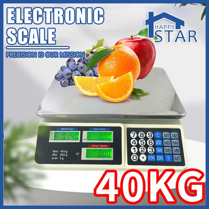 40kg Penimbang Digital Makanan Timbangan Digital Scale Digital ...
