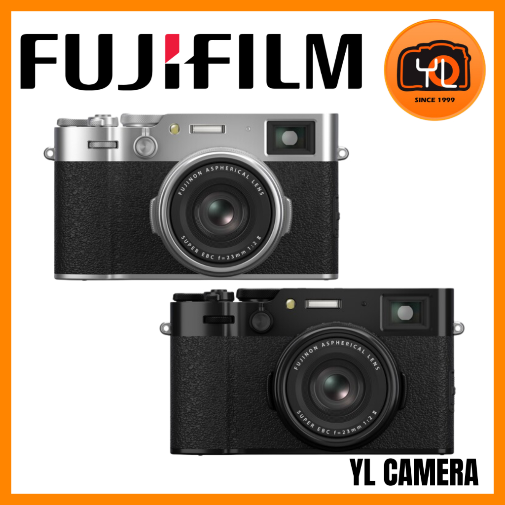FUJIFILM X100VI Digital Camera (Black/Sliver) [Free 32GB Normal SD Card ...