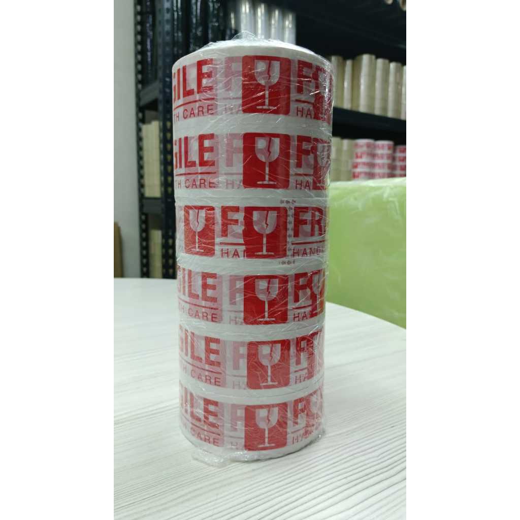 OPP PRINTED TAPE - (FRAGILE-RED/WHITE) 48 X 200M | Shopee Malaysia