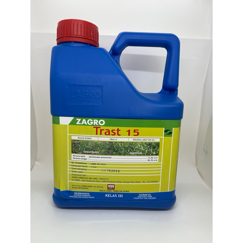 4L Trast 15 Racun Rumput Rumpai GA13.5% Mati Rumput Sambau,Rumput ...