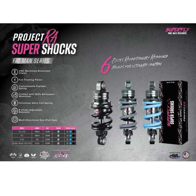 (ADJUSTABLE)SUPERFLY PROJECT RA ADJUSTABLE SUPER SHOCKS ADJUSTABLE ...