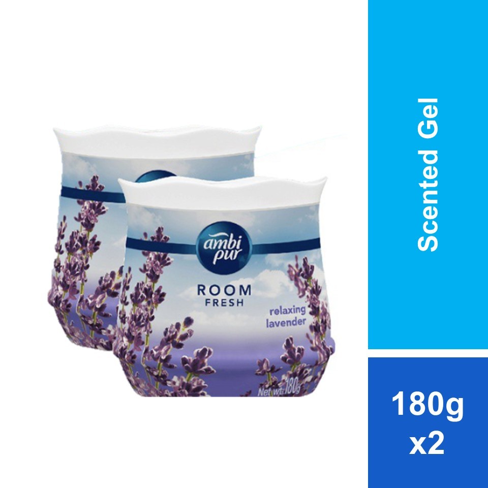 [Bundle of 2] Ambi Pur Room Fresh Air Refreshing Gel [Value Pack] 180g ...