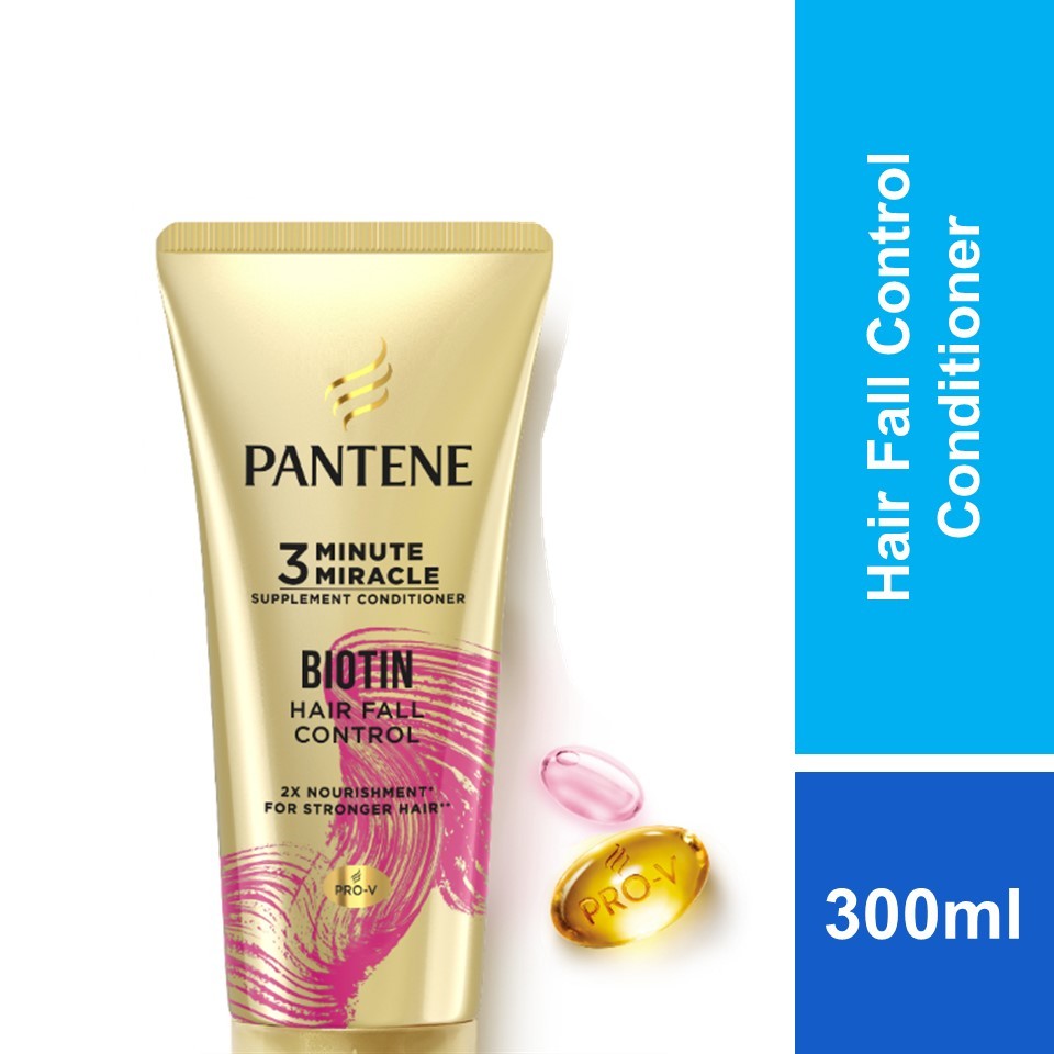 Pantene Pro-V Conditioner 3 Minute Miracle Hair Fall Control (300ml) | Shopee Malaysia