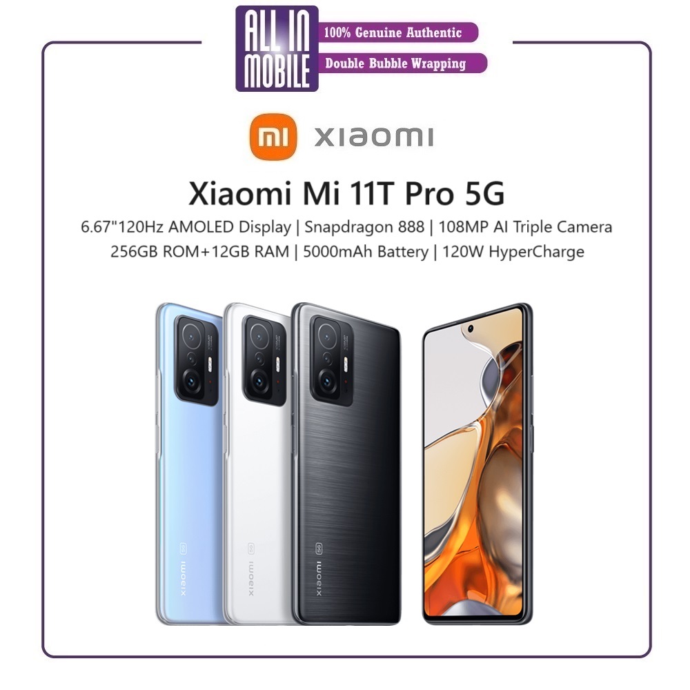 [Malaysia Set] Xiaomi Mi 11T Pro 5G (256GB ROM | 12GB RAM) Official ...