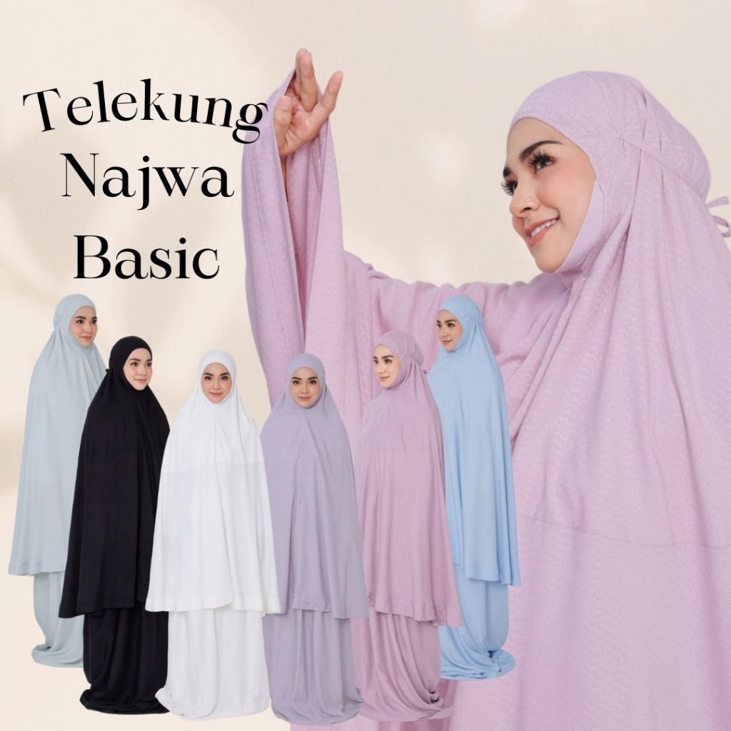 [NAJWA BASIC] Sepasang telekung dan kain sahaja NO BOX NO TASBIH ...