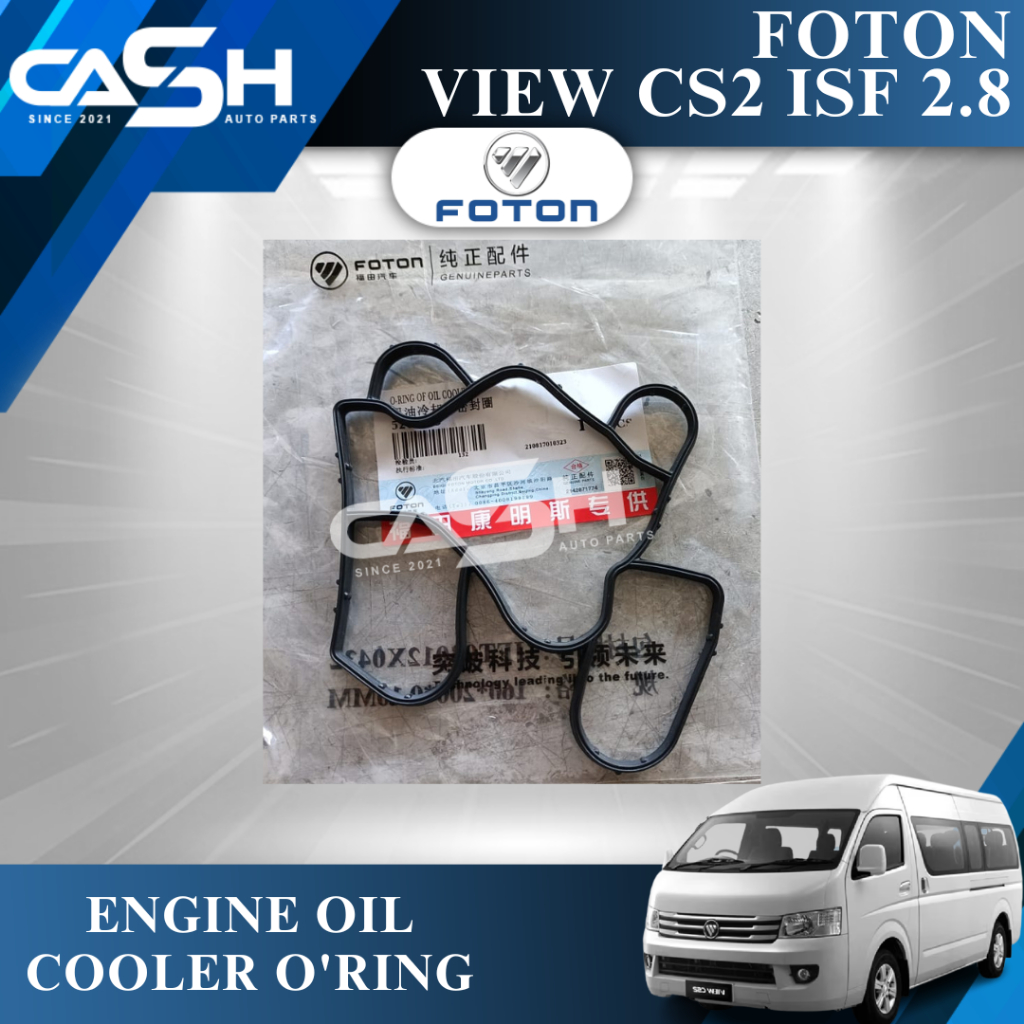 FOTON VIEW CS2 ORIGINAL ENGINE OIL COOLER ORING FOTON ORING ISF2.8 ...