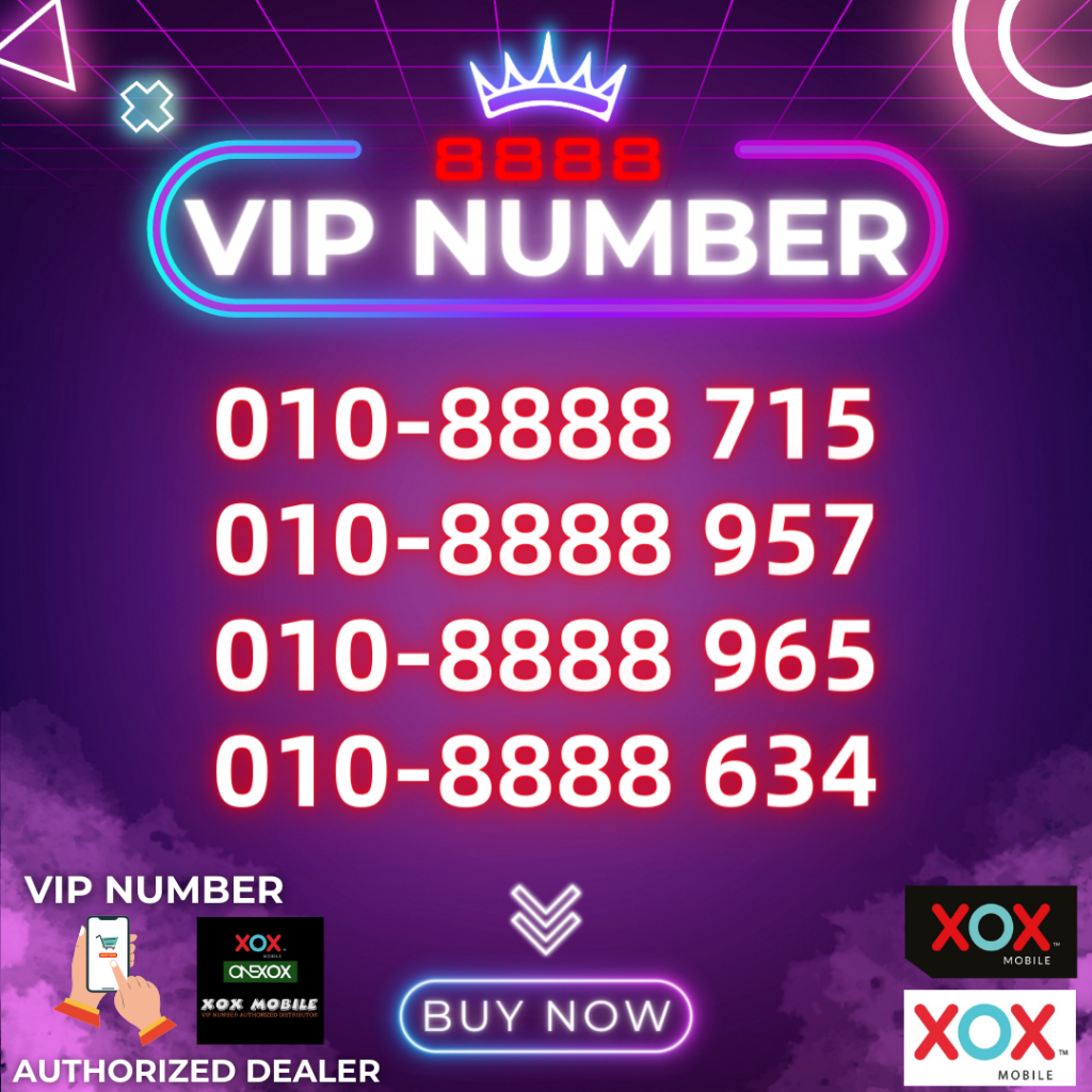 VIP NUMBER XOX PREPAID SIMCARD（8888 SERIES） | Shopee Malaysia