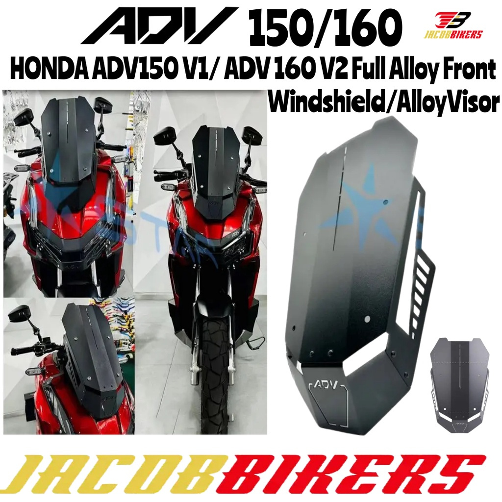 HONDA ADV150 ADV 160 Full Alloy Front Windshield/Alloy Visor | Shopee ...