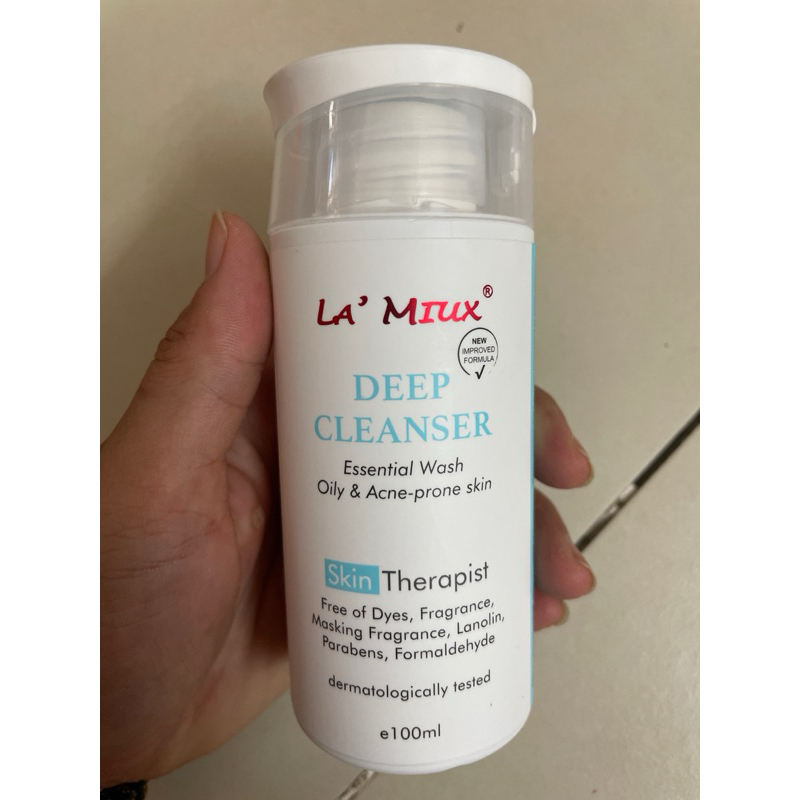 La'Miux Anti acne Prone Skincare Deep CLEANSER Oily & Acne-prone skin 100ml | Shopee Malaysia