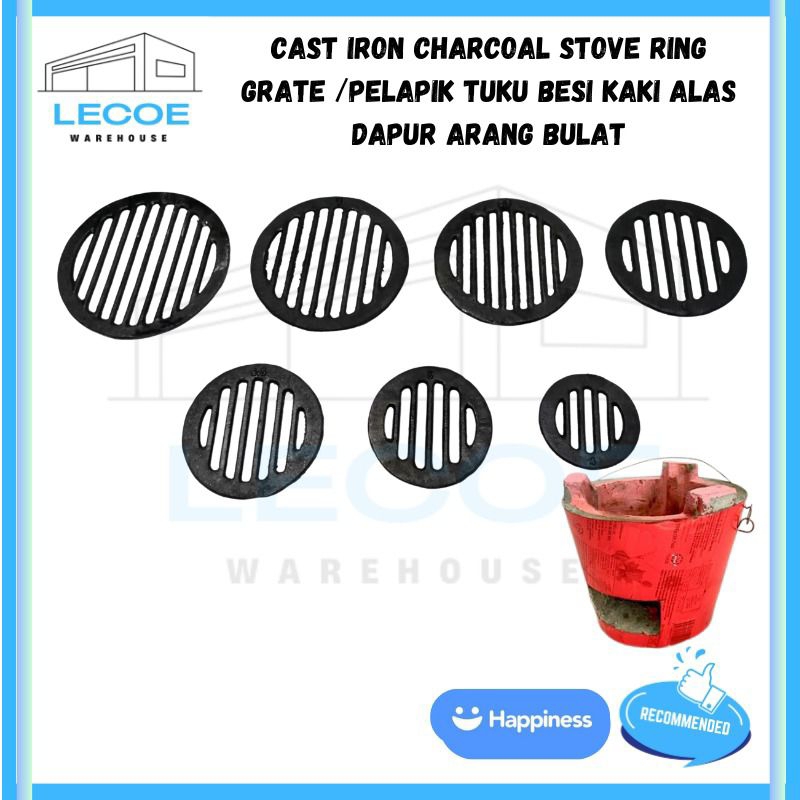 Cast Iron Charcoal Stove Ring Grate /Pelapik Tuku Besi Kaki Alas Dapur ...