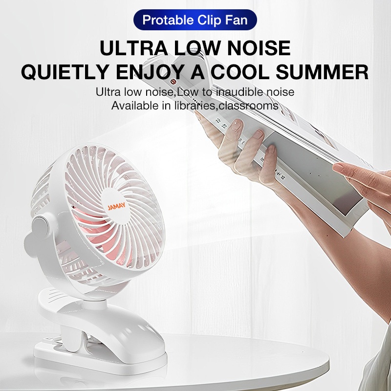 JAMAY Portable Mini Fan Wall Mounted Ceiling Fan USB Multifunctional ...
