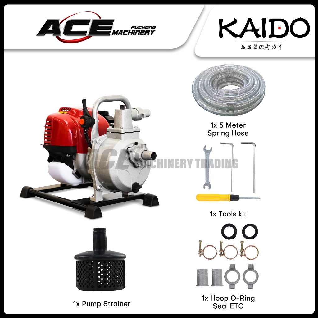 [ KAIDO ] GX35 ENGINE GASOLINE 1" INCH SELF PRIMING WATER PUMP | 4 ...