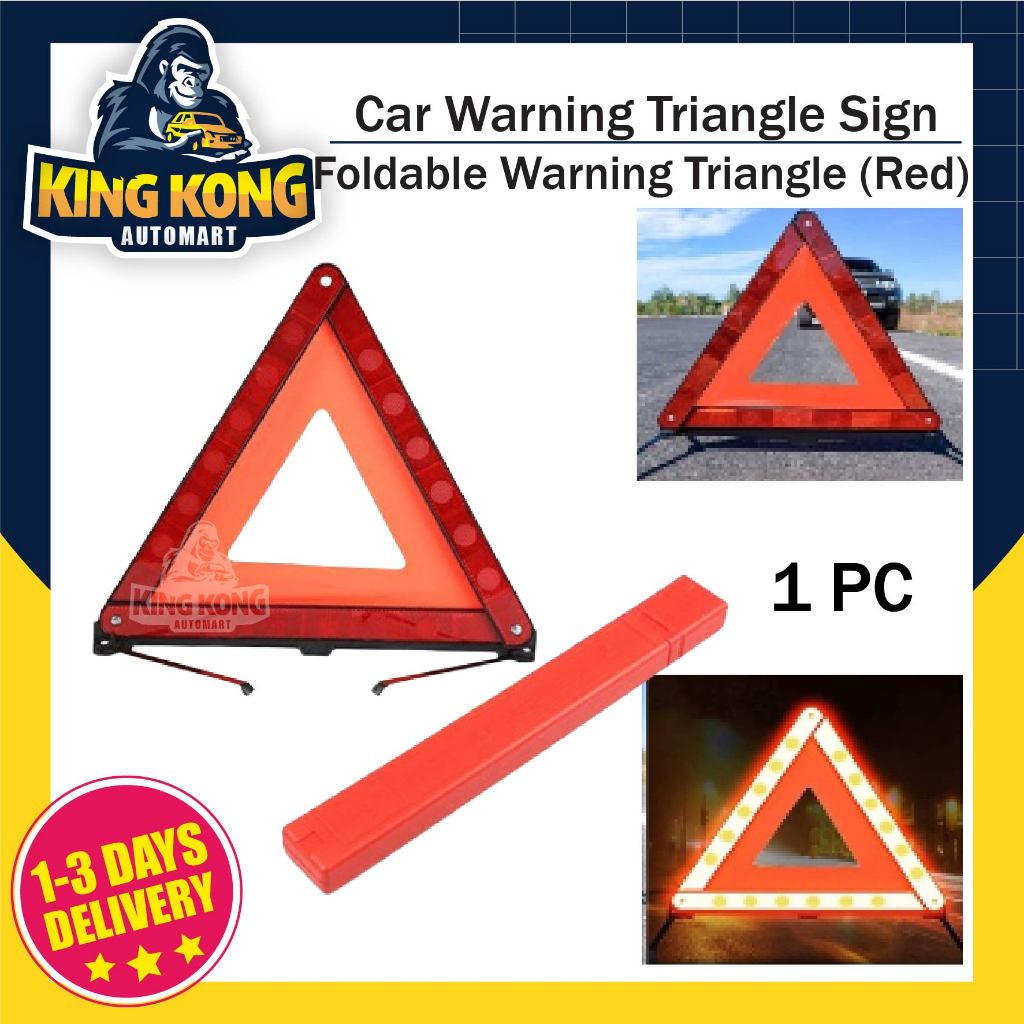 Car Warning Triangle Sign Car Emergency Triangle Reflective Hazard Sign ...
