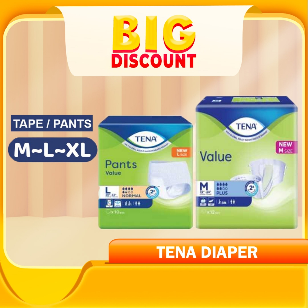 (READY STOCK) TENA Pants Value Adult Diaper / PANT (M/L/XL) | Shopee Malaysia