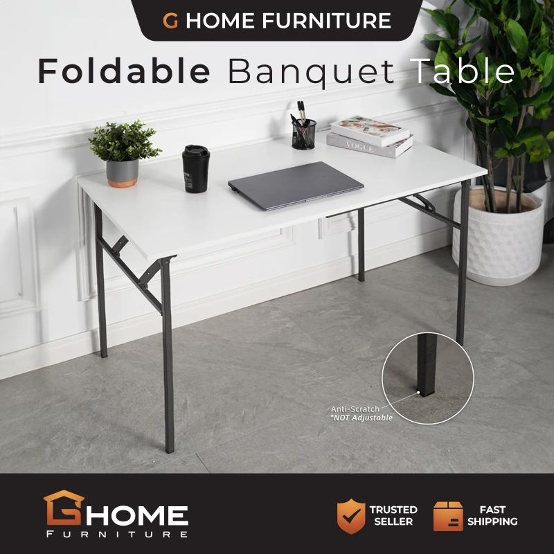 🔥OFFER🔥G HOME Foldable Banquet Table Event / Catering / Hall / Buffet ...