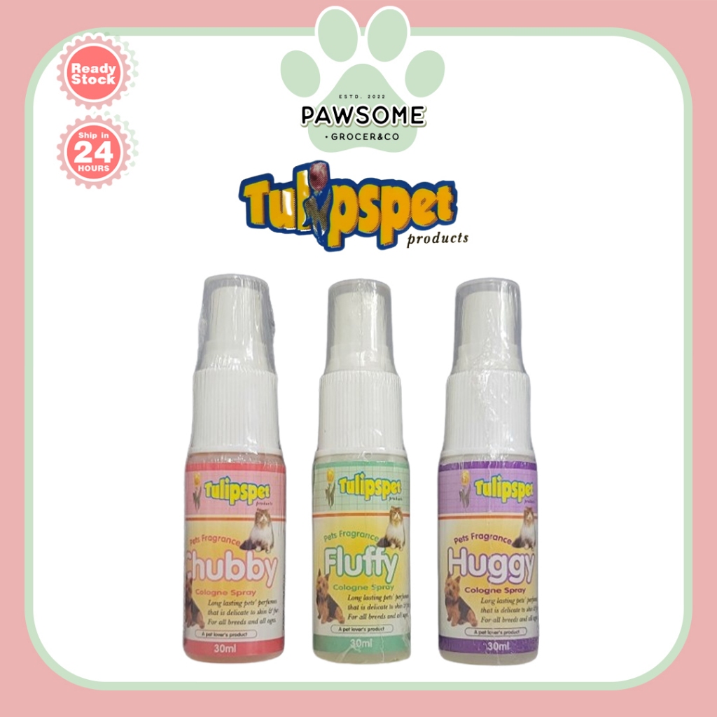 TULIPSPET Pets Fragrance Cologne Spray For Cats & Dogs 30ml | Shopee ...