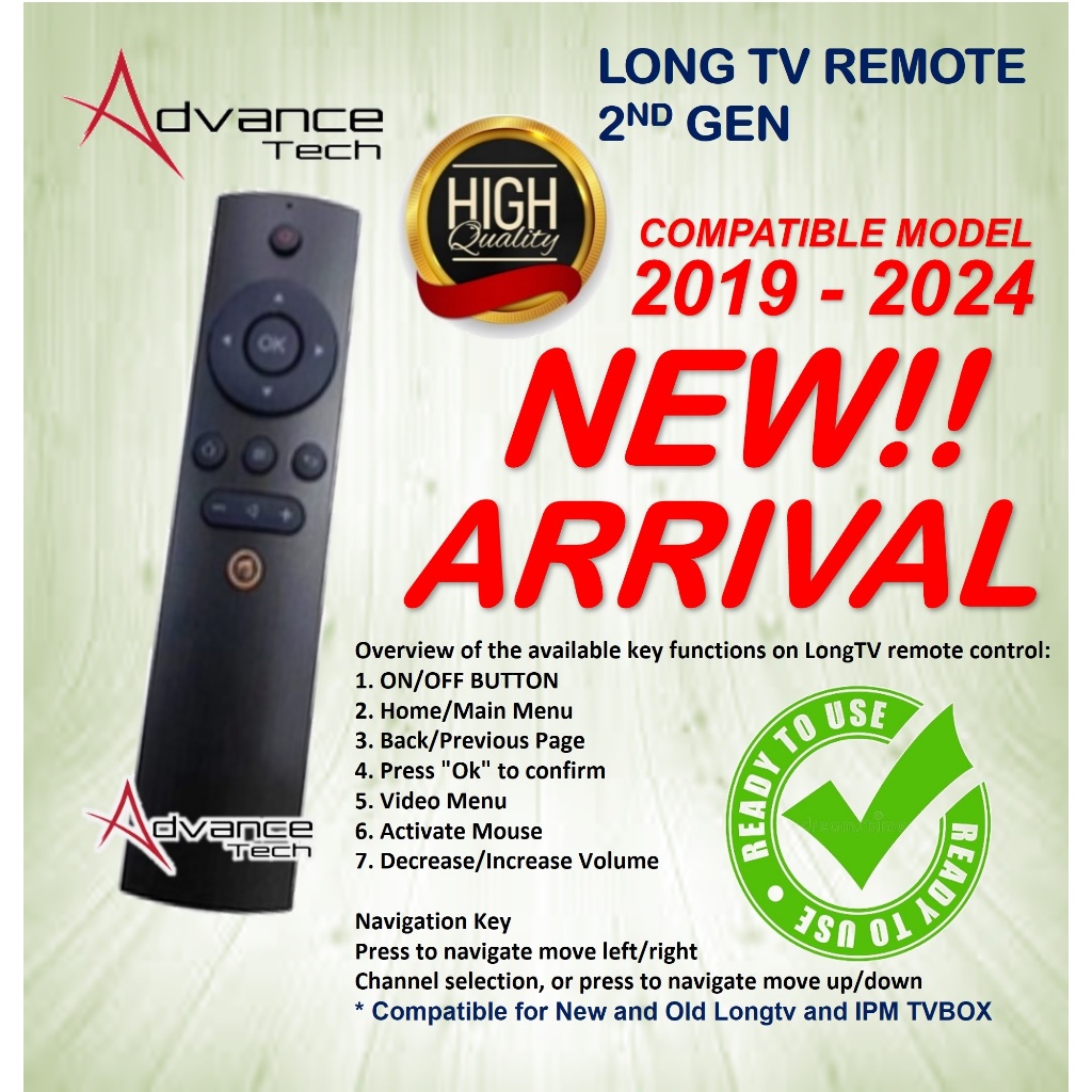 LongTV Remote Control Original lowest price Long TV remote control ...